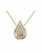 Symboolketting 'Druppel' (geel-, wit- en rosegoud) | URNWINKEL.