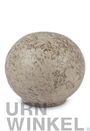 Kleine bruine porseleinen mini urn 'Sfera' kopen? | URNWINKEL.
